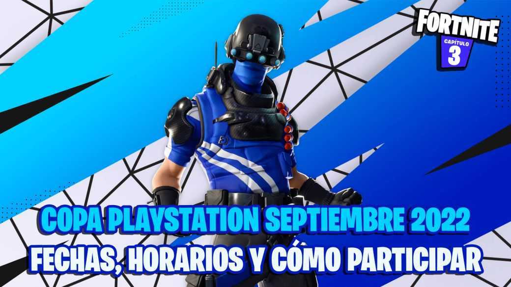 Fortnite PlayStation Cup septembre 2022 sur PS4 et PS5 : dates et horaires