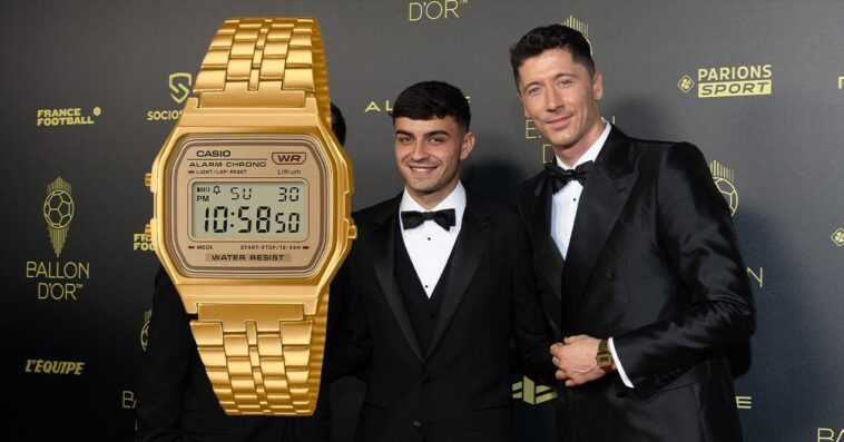 Le CASIO que Lewandowski portait au gala du Ballon d'Or est en vente