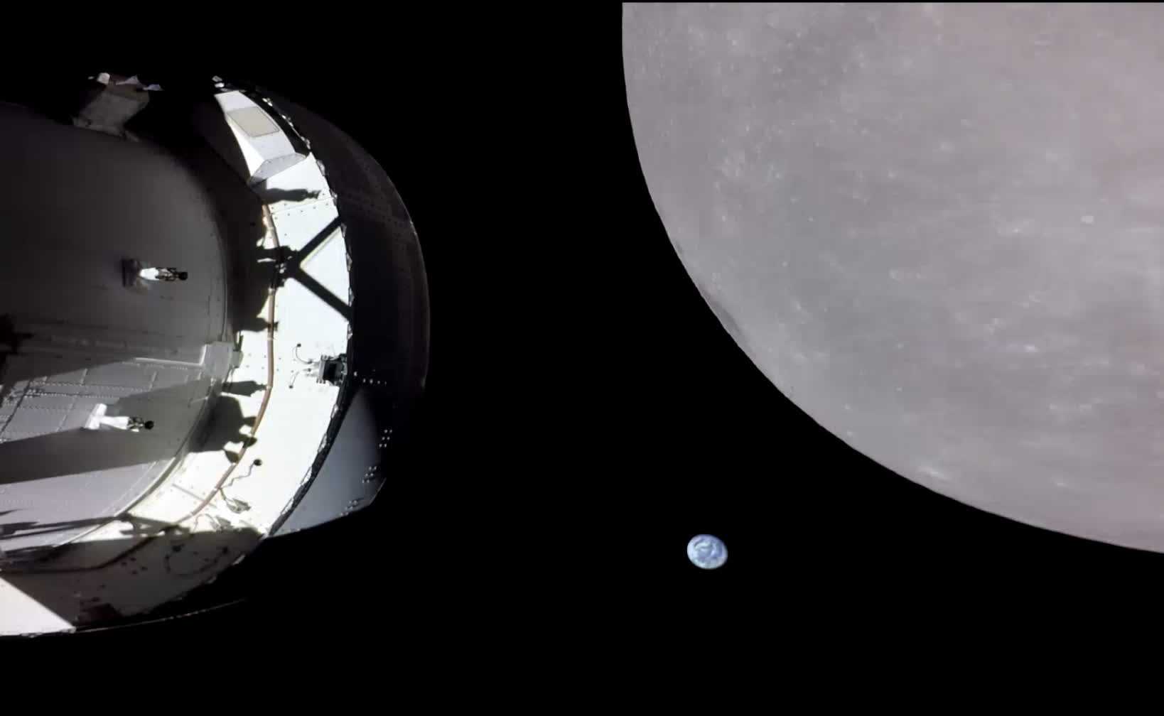 Le vaisseau spatial Orion de la NASA s'approche à moins de 81 miles de ...