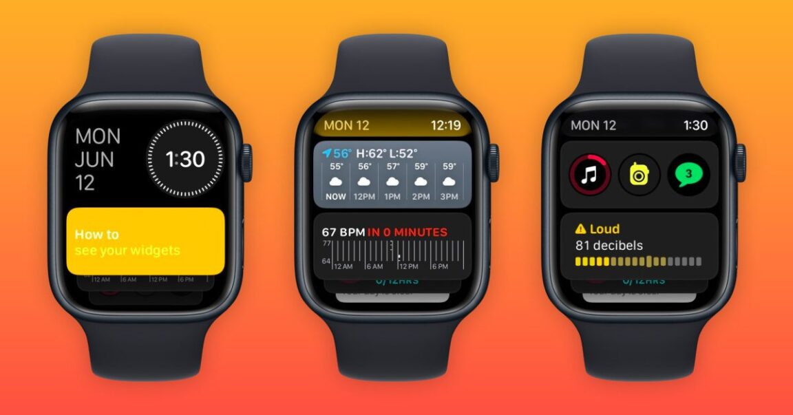 Widgets watchOS 10 : fonctionnement de la nouvelle interface ...