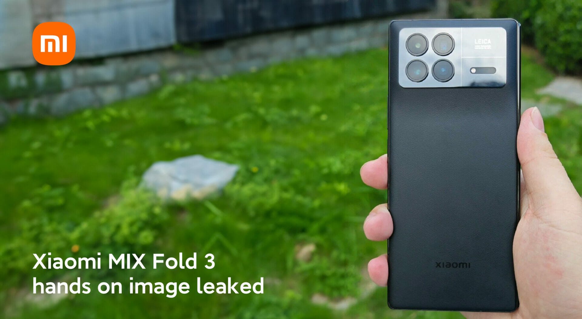 Xiaomi MIX Fold 3 fuite d'image en mains révélant le système de ...