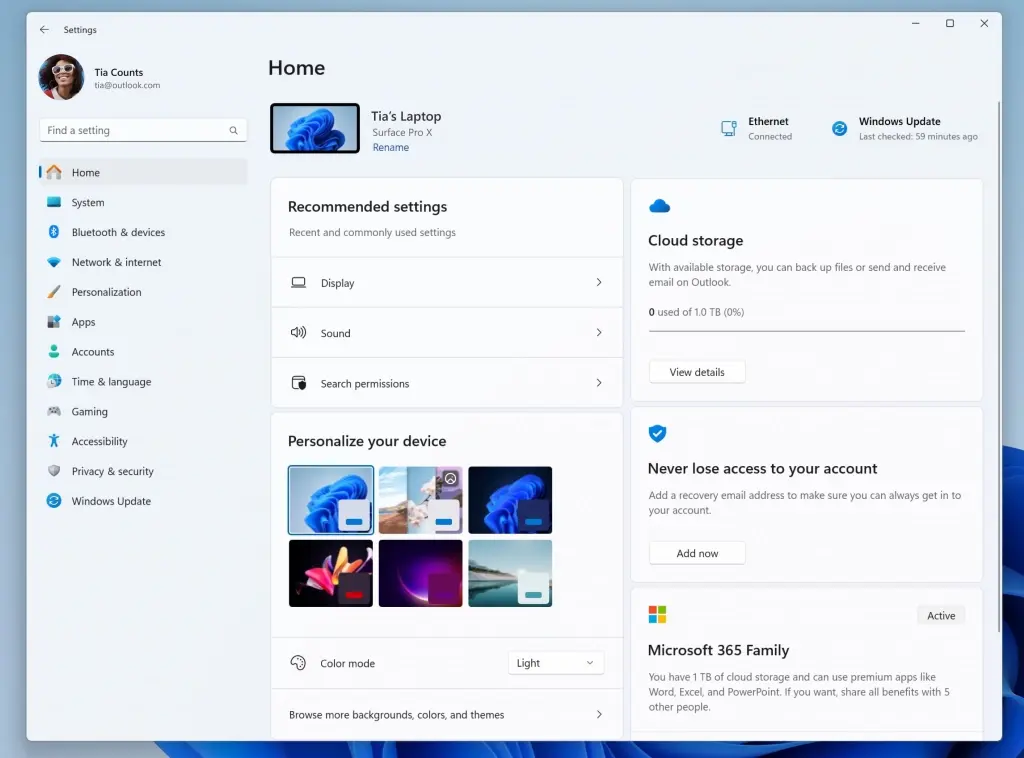 Microsoft Windows 11 Beta 226×1.2265 version de prévisualisation publiée