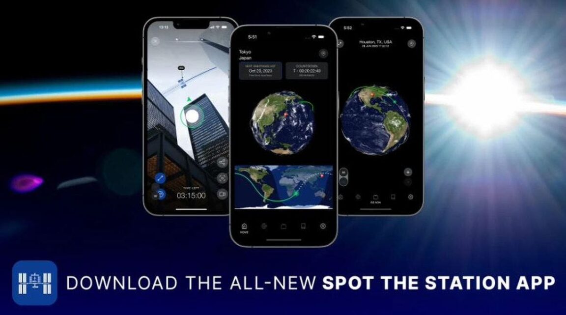 La NASA lance l'application "Spot The Station" qui montre l'emplacement ...