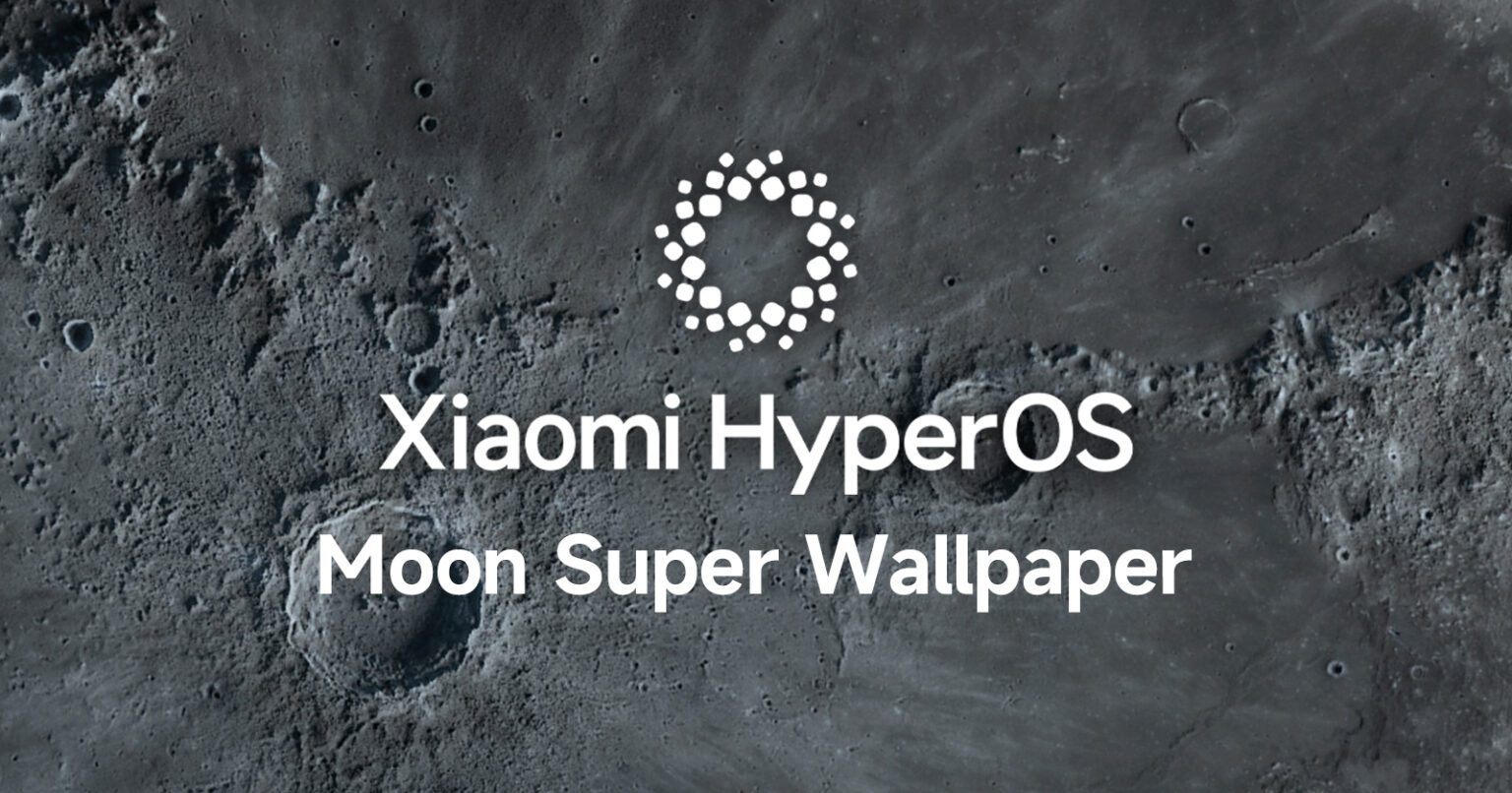 Le fond d'écran HyperOS moon super de Xiaomi disponible après 3 ans