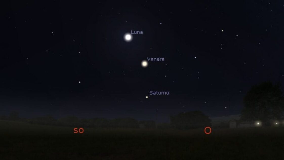 Aujourd'hui 2 février, un magnifique baiser entre la Lune, Vénus et ...